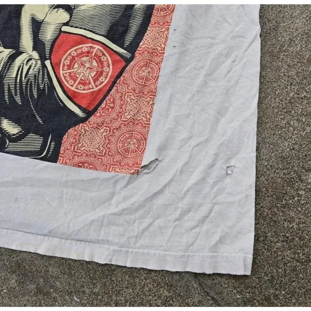 Obey | Shirts | Y2k Obey Ak47 Ar5 Guns And Roses Art T Shirt Resistance ...